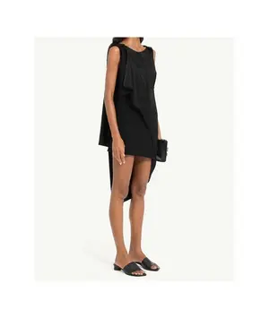 MAISON MARGIELA Sleeveless Maxi Dress With Zipped Front And Button Detailing