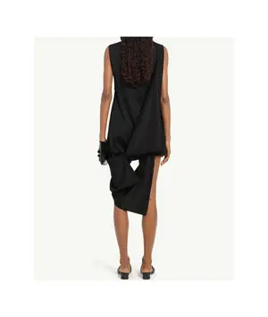 MAISON MARGIELA Sleeveless Maxi Dress With Zipped Front And Button Detailing