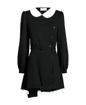 MAISON MARGIELA Long Sleeved Belted Dress - Black