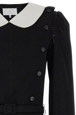 MAISON MARGIELA Long Sleeved Belted Dress
