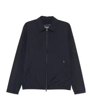 Herno Zip-up Bomber Jacket - Black