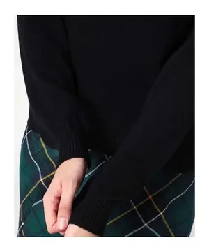 Moschino High Neck Long Sleeve Jumper With Criss-cross Back Detail