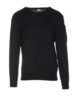C.P. COMPANY Logo Patch Cotton Jumper