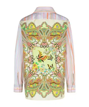 Etro Striped And Floral Patterned Shirt