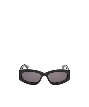 Gcds Geometric Logo Temple Sunglasses - Gray