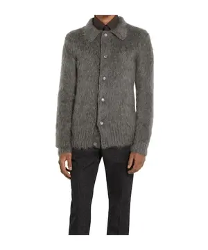 Gucci Brushed Cardigan - Grey
