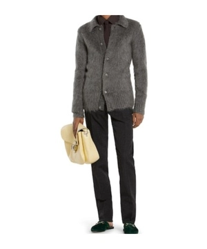 Gucci Brushed Cardigan - Grey