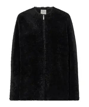 TOTEME Shearling Jacket - Black