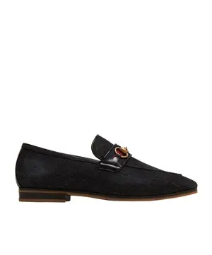 Gucci Horsebit Detailed Loafers - Black