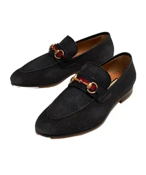 Gucci Horsebit Detailed Loafers - Black