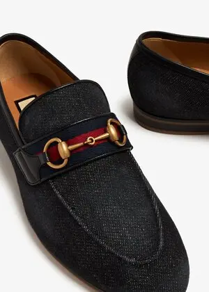 Gucci Horsebit Detailed Loafers - Black