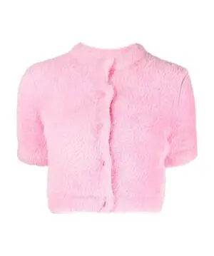 Alexander Wang Button-opening Cropped Sweater