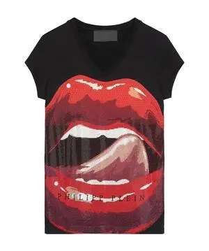 Philipp Plein Embellished Logo T-shirt