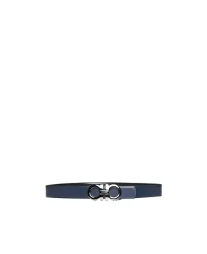 FERRAGAMO Double-sided Gancini Belt - Blue