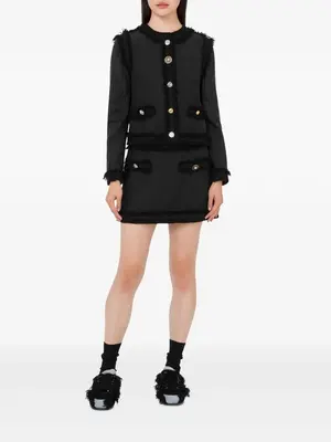 Moschino Fringed Trim Buttoned Jacket