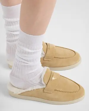 Prada Triangle Logo Mules