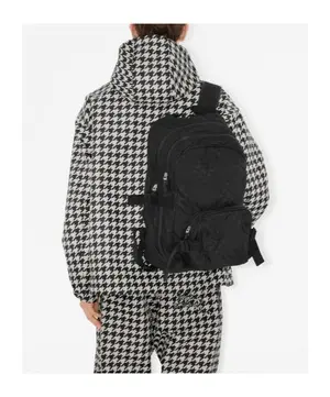 Burberry Check-printed Jacquard Zipped Backpack