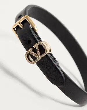 Valentino Garavani Vlogo Embellished Bracelet