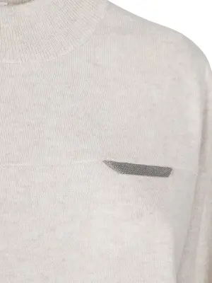 Brunello Cucinelli Monile Cashmere Turtleneck Sweater
