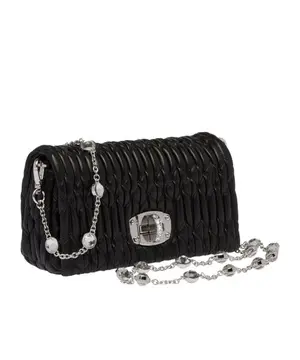 Miu Miu Crystal Nappa Leather Mini-bag