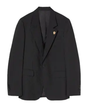Gucci Single-breasted Gg Jacket