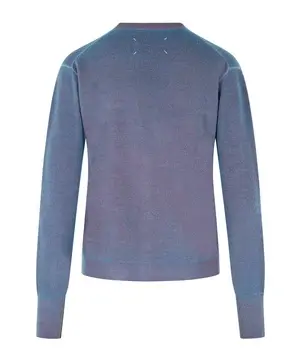 MAISON MARGIELA V-neck Knit Sweater With Patch Pockets