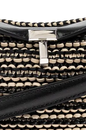 TOTEME T-lock Woven Shoulder Bag