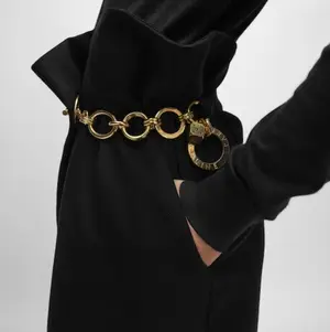 Celine Mini Skirt In Mohair Wool With Chain Detail