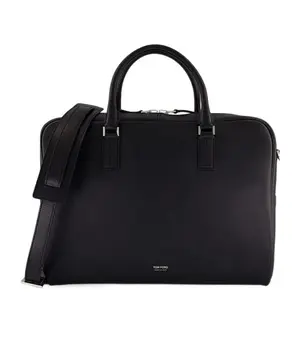 TOM FORD Logo Printed Zipped Briefcase - Black