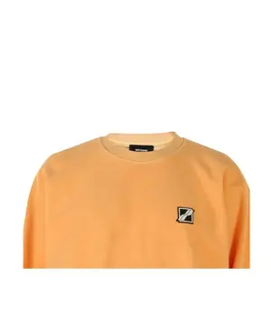We11Done Logo Detail Pullover - Orange