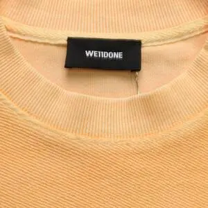 We11Done Logo Detail Pullover - Orange