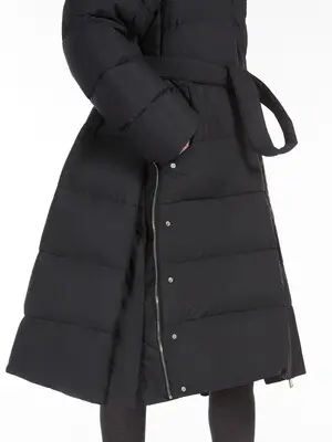 Sportmax Belted High Neck Quilted Jacket