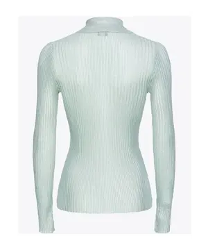 Pinko Rib-knit Sweater With Front Buttons