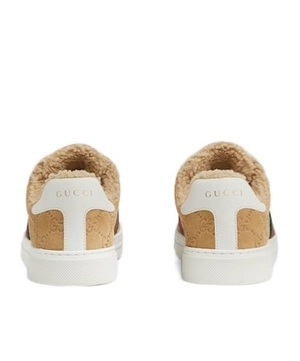Gucci Embossed Low-top Sneakers With Web Detail