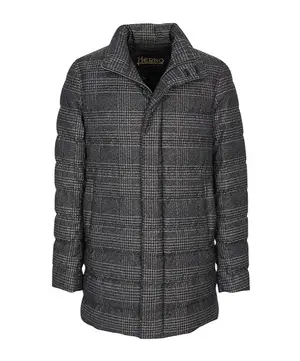 Herno Long-sleeved Down Jacket With Stand Collar