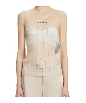 ANN DEMEULEMEESTER Sheer "up To The Sky" Top