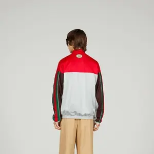 Gucci Web Striped Detail Zipped Sweatshirt