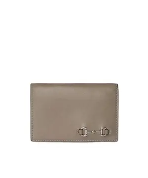 Gucci Long Card Case With Horsebit - Beige