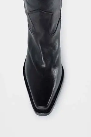 ANN DEMEULEMEESTER Lidar Calf-leather Cowboy Boots