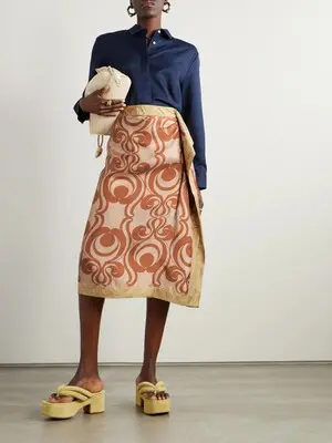 Dries Van Noten Printed Mid-length Skirt