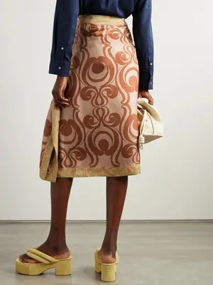 Dries Van Noten Printed Mid-length Skirt