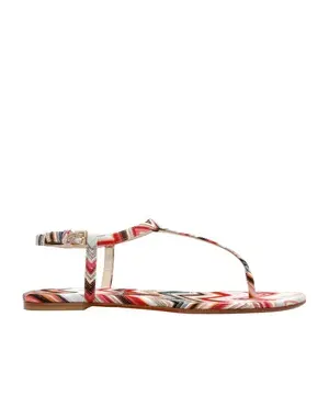Missoni Zigzag Pattern Flat Sandals