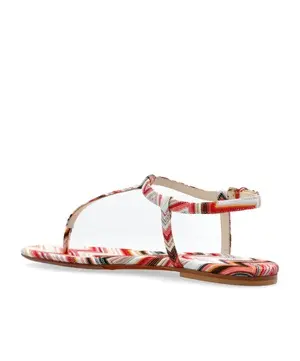 Missoni Zigzag Pattern Flat Sandals