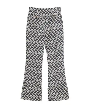 Valentino Garavani Monogram Jacquard Flare Trousers - Gray