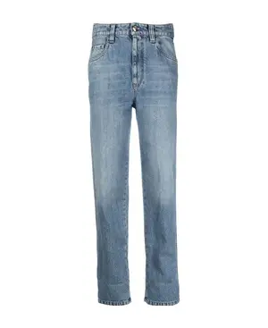 Brunello Cucinelli High-rise Straight-leg Jeans