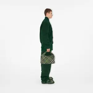 Burberry Eklid" Check-printed Lace-up Derby Shoes
