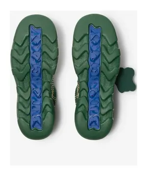 Burberry Eklid" Check-printed Lace-up Derby Shoes