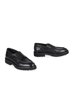 DOUCAL'S Smooth Leather Lace-up Derbies