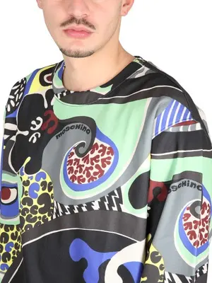 Moschino Printed Long Sleeve Sweater