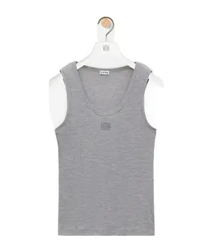 Loewe Loewe Anagram Tank Top Mixed Grey